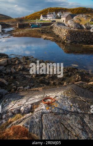 Rispond Harbour on the north coast of Scotland near Durness in ...