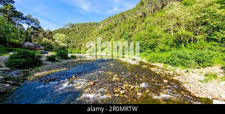 The Cèze river, Bessèges, Gard, France Stock Photo - Alamy