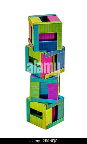 creativity to make staples in the form of a box with a background of ...