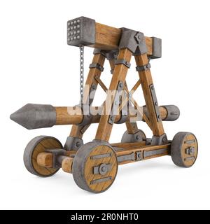 Medieval Battering Ram Isolated Stock Photo - Alamy