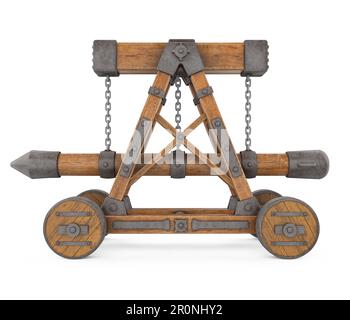 Medieval Battering Ram Isolated Stock Photo - Alamy