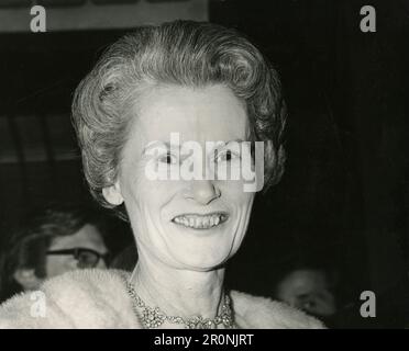 Scottish radio and TV personality Lady Isobel Barnett, UK 1970 Stock ...