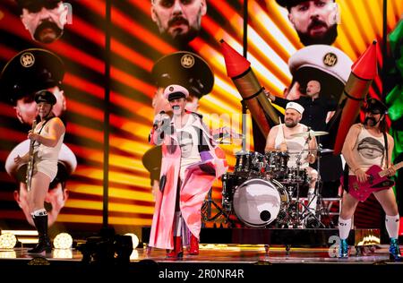 Liverpool, UK. May 8, 2023. Let 3 rehearsing for Croatia with the song ...