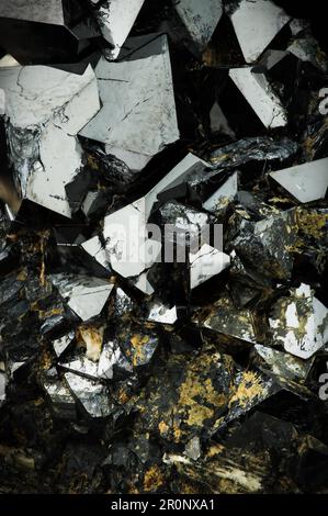 Natural Magnetite (Iron ore) stone on white background Stock Photo - Alamy