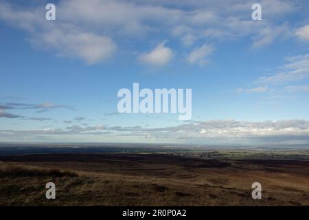 The Ribble Valley viewed from Great Hill The West Pennine Moors ...