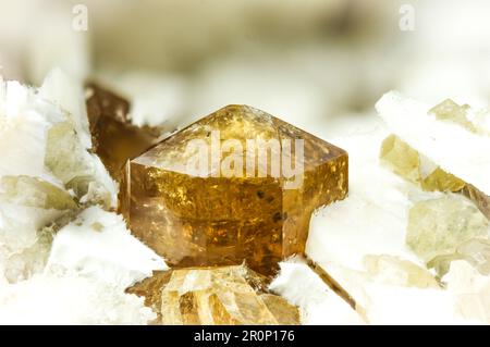 Vesuvianite crystal (known as idocrase too) macro detail texture ...