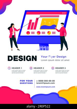 Professionals analyzing charts on computer monitor Stock Vector Image ...