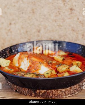 Cod in tomato and parsley sauce, Baccalà alla Livornese, Bacalao ...