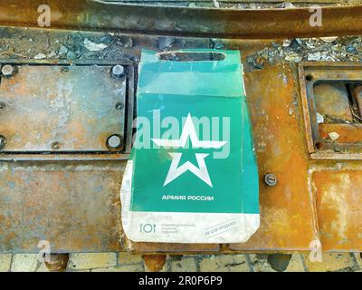 Dry ration of the Russian occupant army and fragments of tank that the ...