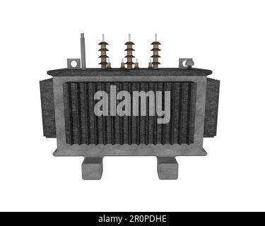 Electric transformer. Distribution of electrical energy by transformers ...
