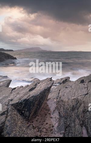 The rocky shoreline on Seil Island, Argyll, Scotland Stock Photo - Alamy