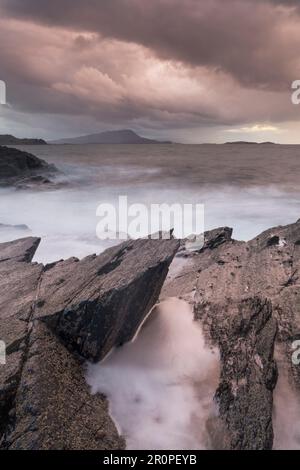 The rocky shoreline on Seil Island, Argyll, Scotland Stock Photo - Alamy