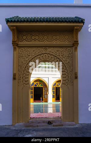 Casablanca, Morocco - March 29, 2023: View of the House of Rabbi Chaim ...