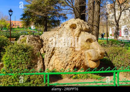 The Lion statue in Ifran Stock Photo - Alamy