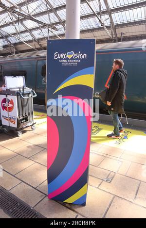 Eurovision sign Liverpool Stock Photo - Alamy