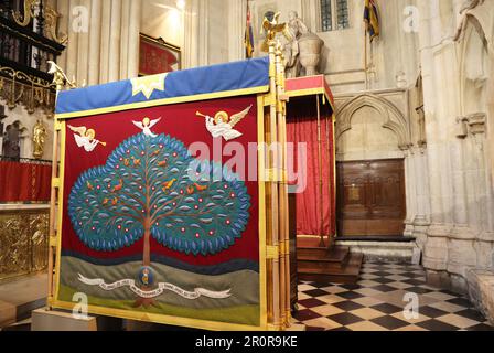 Coronation regalia at the coronation ceremony of King Charles III and ...
