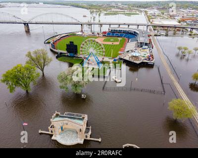 Modern Woodmen Park Baseball Stadium; Davenport, Iowa, USA Stock Photo ...