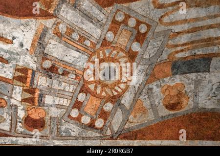 Mural of the Aztec city of Tenochtitlan, Painting by Diego Rivera Stock ...