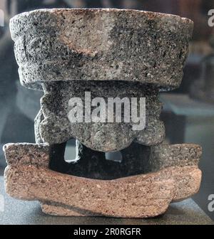 Statuette representing the Aztec deity of fire from the ancient and ...