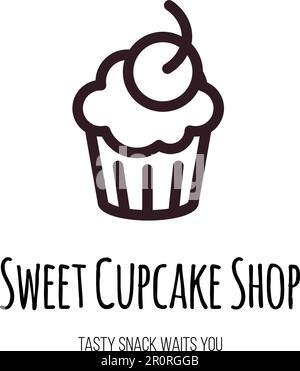 Vector illustration of confectionery and culinary sign. Collection of ...