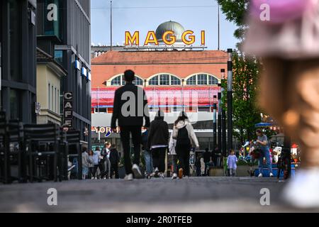 Singen Am Hohentwiel, Germany. 08th May, 2023. The lettering MAGGI is ...