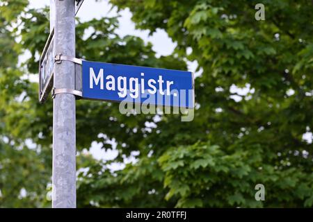 Singen Am Hohentwiel, Germany. 08th May, 2023. The lettering MAGGI is ...
