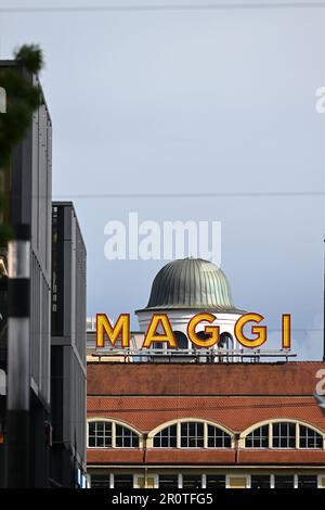 Singen Am Hohentwiel, Germany. 08th May, 2023. The lettering MAGGI is ...