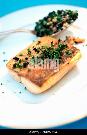 Char with spelt risotto Stock Photo - Alamy