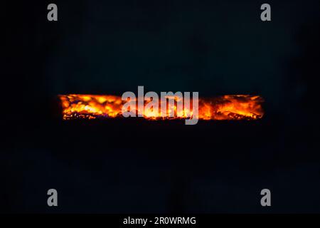 Closeup photo of biogas plant furnace flame Stock Photo - Alamy