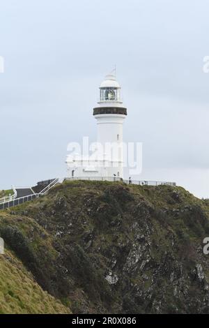 Byron Bay light house built in 1901: stunning view from the cliff, HD ...