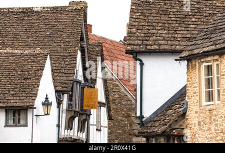 A timber-framed 15th century wool merchant house; now Sign of the Angel ...