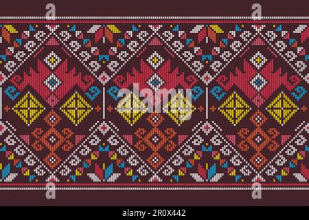 Yakan weaving inspired vector seamless geometric pattern - Filipino ...