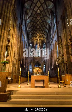 Freiburg Cathedral altar Stock Photo - Alamy
