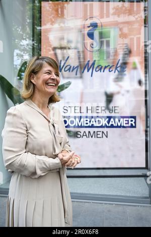 Van Marcke CEO Caroline Van Marcke poses for the photographer during ...