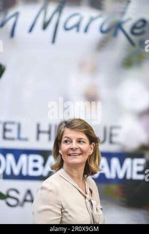 Van Marcke CEO Caroline Van Marcke poses for the photographer during ...