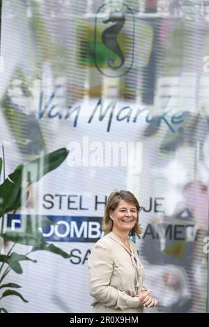 Van Marcke CEO Caroline Van Marcke poses for the photographer during ...