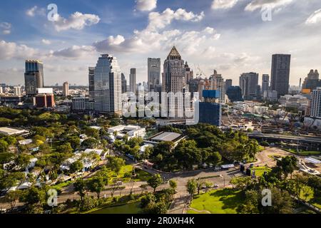 Aerial view of the Thailand landmarks Stock Photo - Alamy