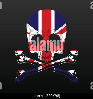 United kingdom skull of terror artwork Stock Vector Image & Art - Alamy