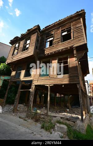 Historic Ottoman wooden houses, Tekirdağ, East Thrace region, Trakya ...