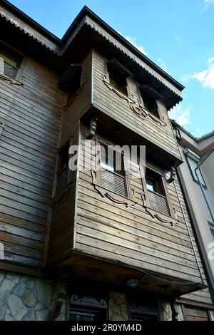 Historic Ottoman wooden houses, Tekirdağ, East Thrace region, Trakya ...