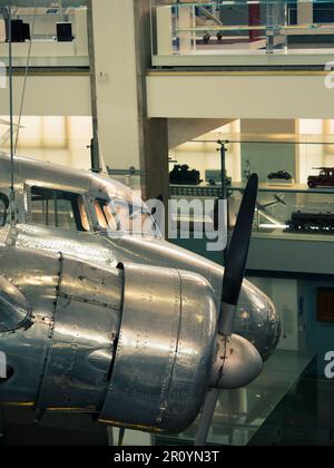 Metalic Airplane, Sciense Museum, London, England, UK, GB Stock Photo ...