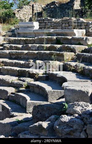 Odeon in the ancient city of Troy in Turkey Stock Photo - Alamy