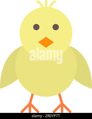Front-Facing Baby Chick icon vector image Stock Vector Image & Art - Alamy