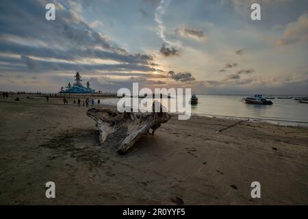 statue of Varuna (The God of Sky, Water and Ocean) in Pantai Jerman ...
