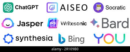 GPT 4 Open AI Illustration. ChatGPT logo of Artificial intelligence language model. GPT 4 ...