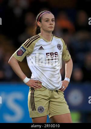 Sam Tierney of Leicester City Women warms up ahead of the Barclays ...
