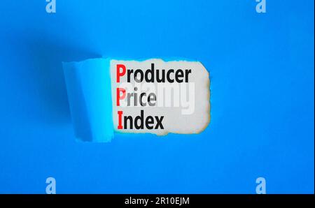PPI Producer price index symbol. Concept words PPI Producer price index ...