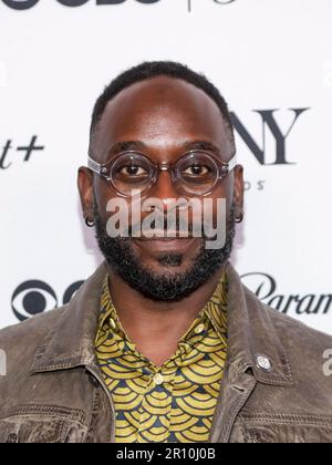 Playwright James Ijames poses during the 76th annual Tony Awards Meet ...