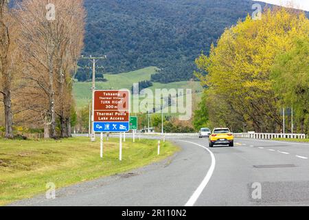 Turangi, New Zealand - October 25, 2022: October 25, 2022: Waitetoko ...