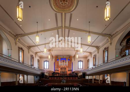 USA, Utah. Interior of Assembly Hall Stock Photo - Alamy